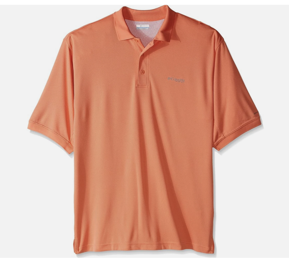 Columbia Faded Peach Short Sleeve PFG Perfect Cast Polo ...